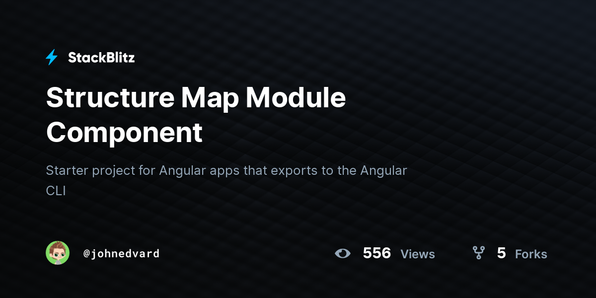 Structure Map Module Component - StackBlitz
