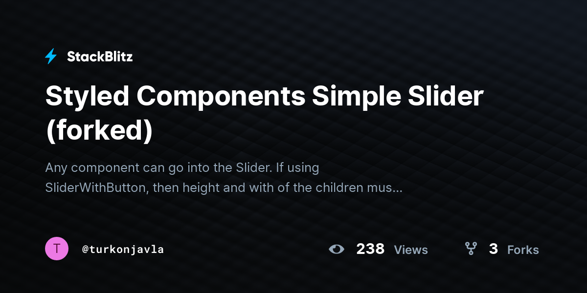 Styled Components Simple Slider (forked) - StackBlitz Styled Components Simple Slider (forked) - StackBlitz