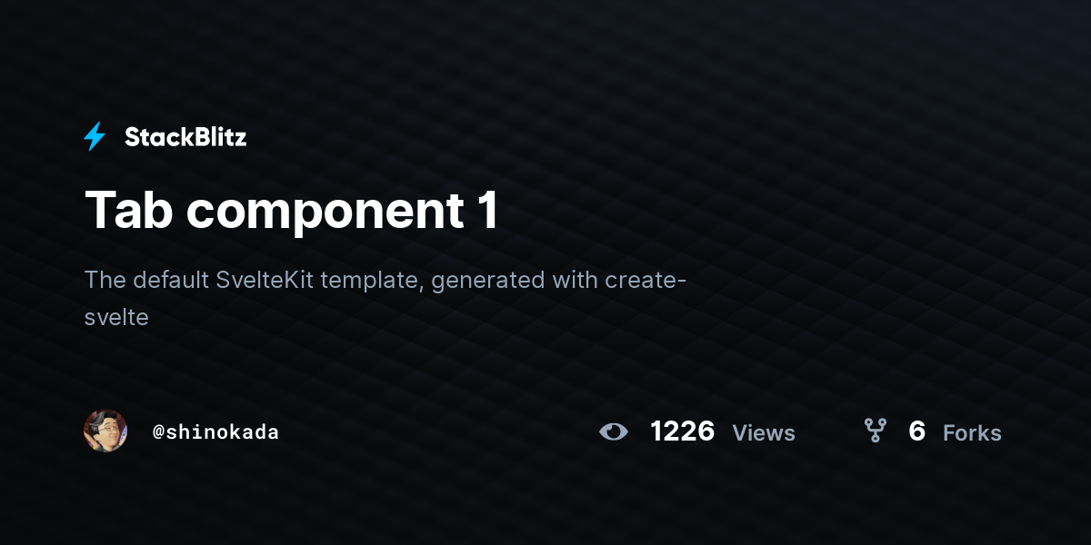 Tab component 1 - StackBlitz Tab component 1 - StackBlitz