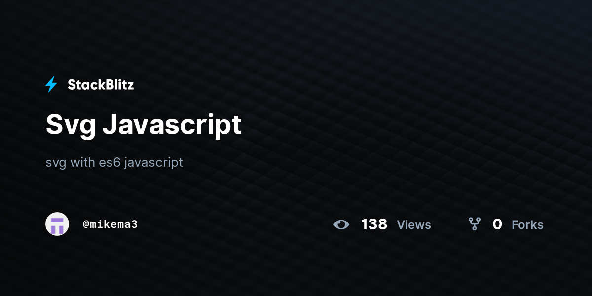Svg Javascript - StackBlitz