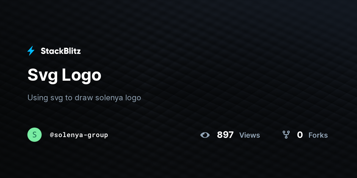 Svg Logo - StackBlitz