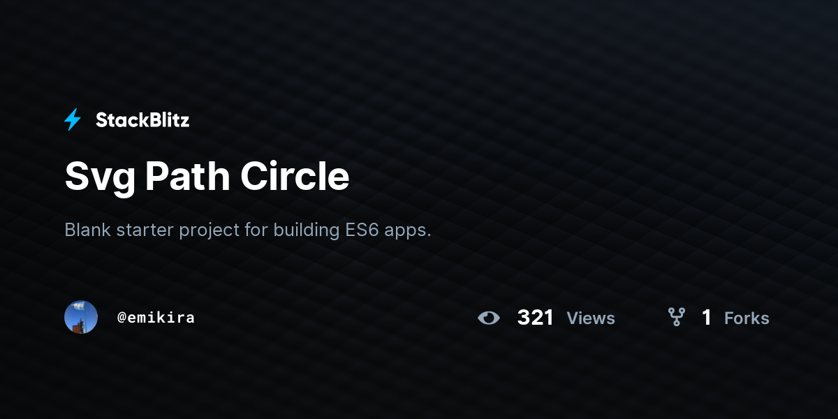 Svg Path Circle - StackBlitz