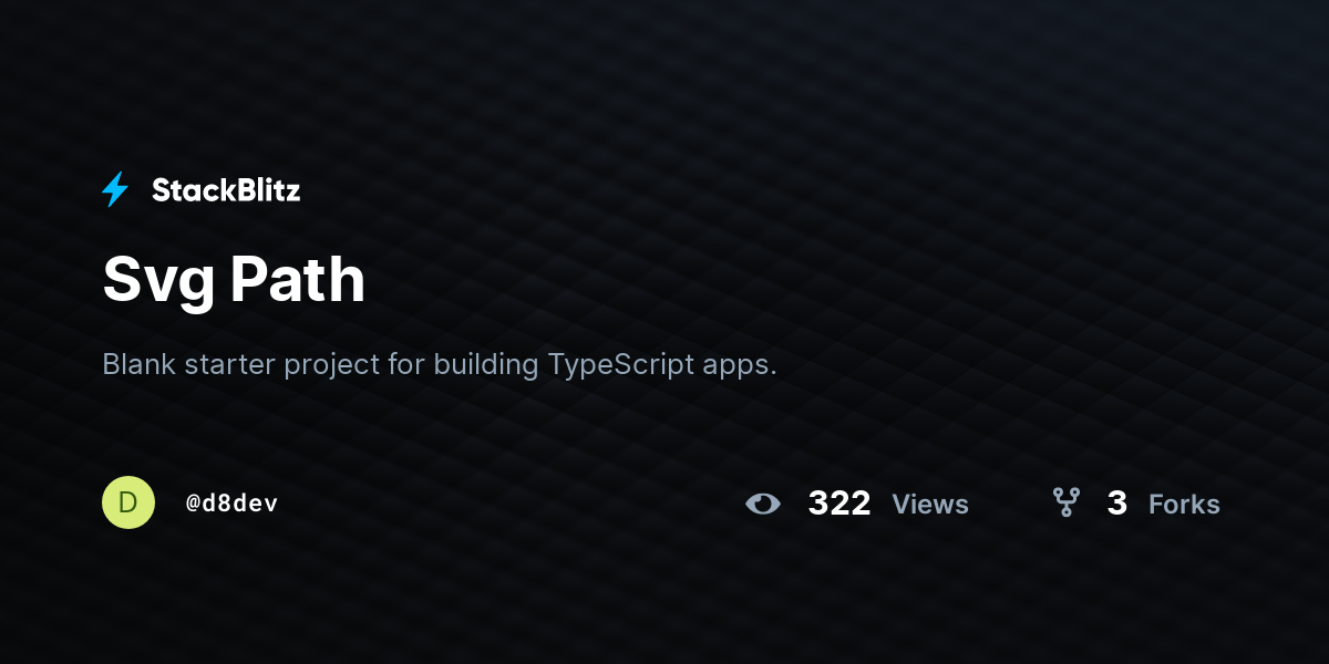 Svg Path - StackBlitz