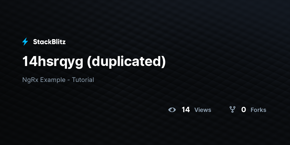 14hsrqyg Duplicated Stackblitz