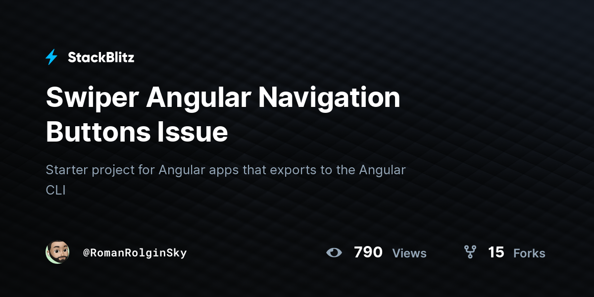 Swiper Angular Navigation Buttons Issue - StackBlitz Swiper Angular Navigation Buttons Issue - StackBlitz
