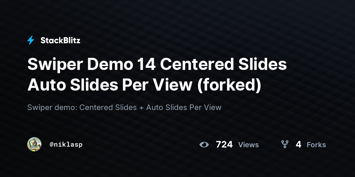 Swiper Demo 14 Centered Slides Auto Slides Per View (forked) - StackBlitz