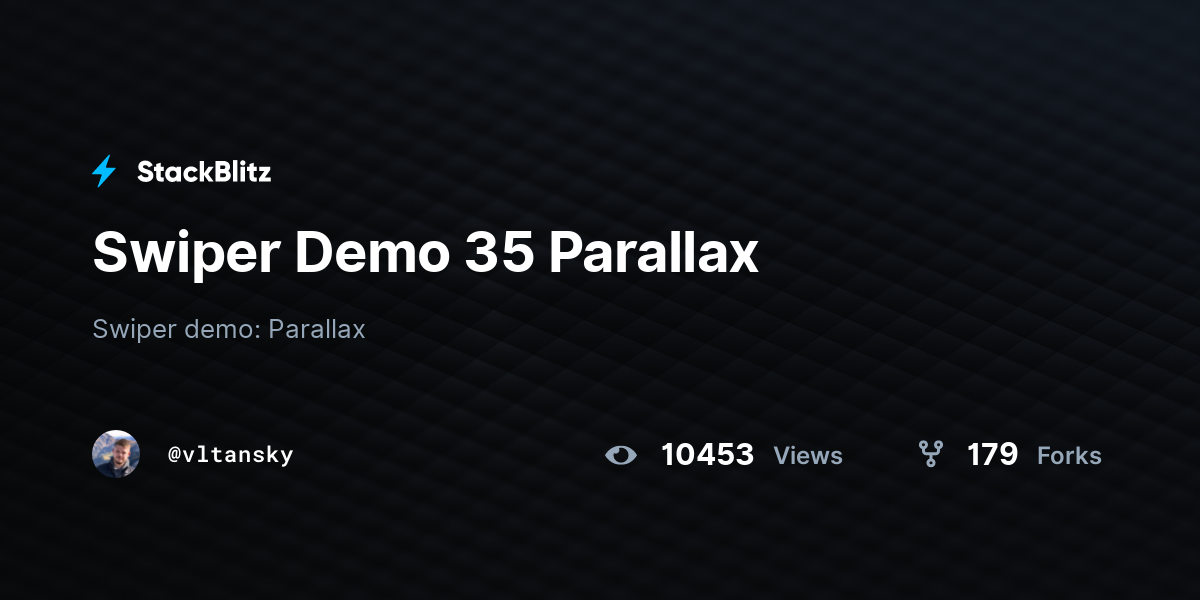 Swiper Demo 35 Parallax - StackBlitz