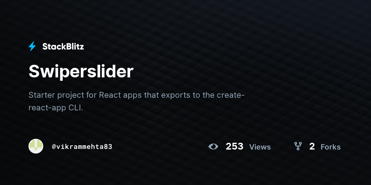Swiperslider - StackBlitz