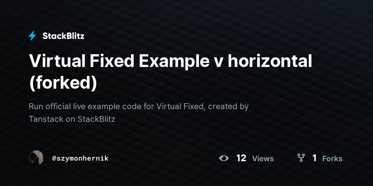 Virtual Fixed Example v horizontal (forked) - StackBlitz