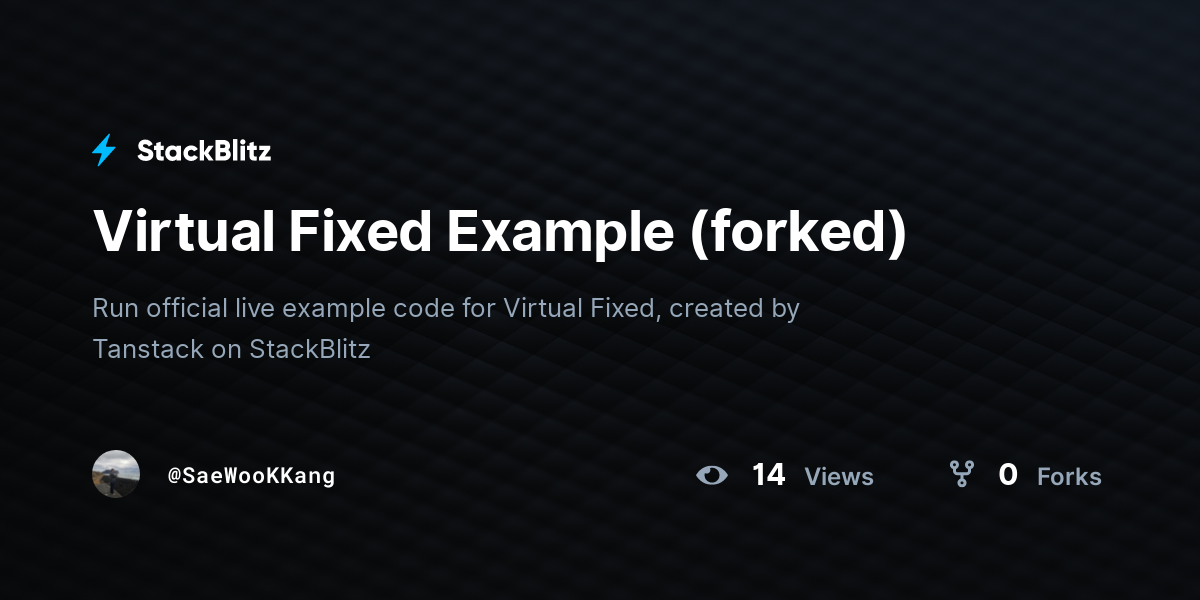 Virtual Fixed Example (forked) - StackBlitz