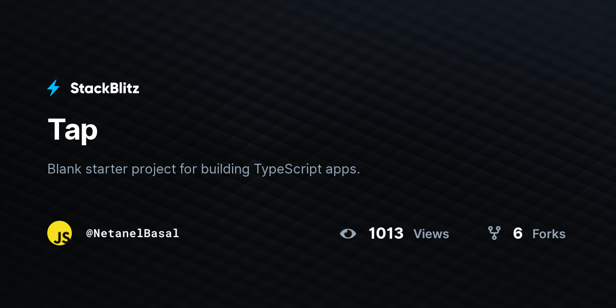 Tap - StackBlitz