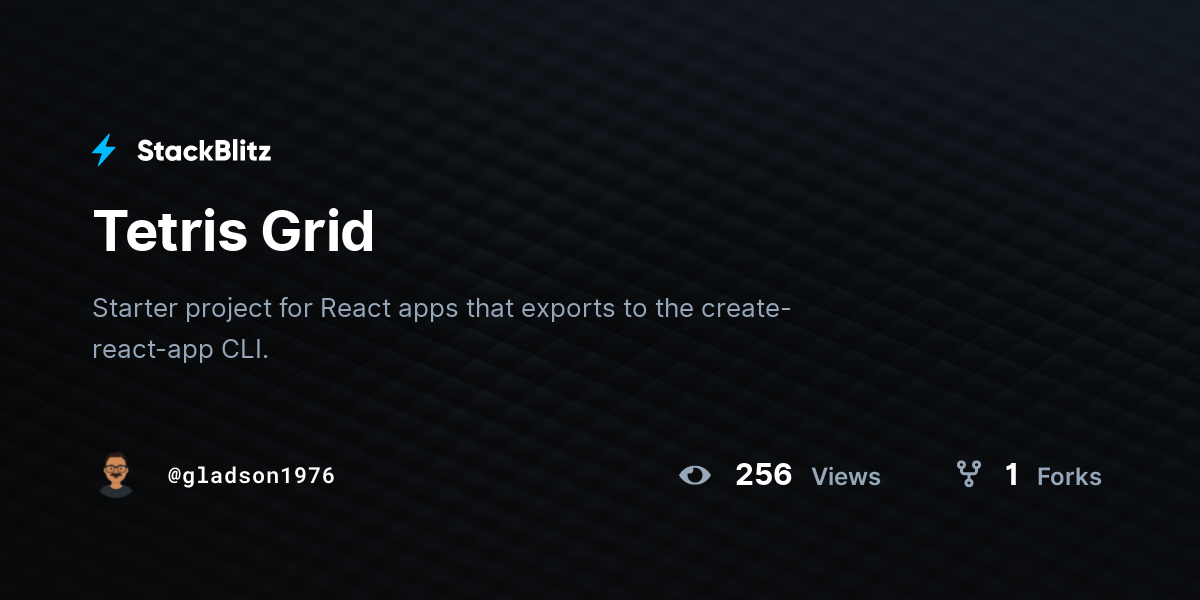 Tetris Grid - StackBlitz