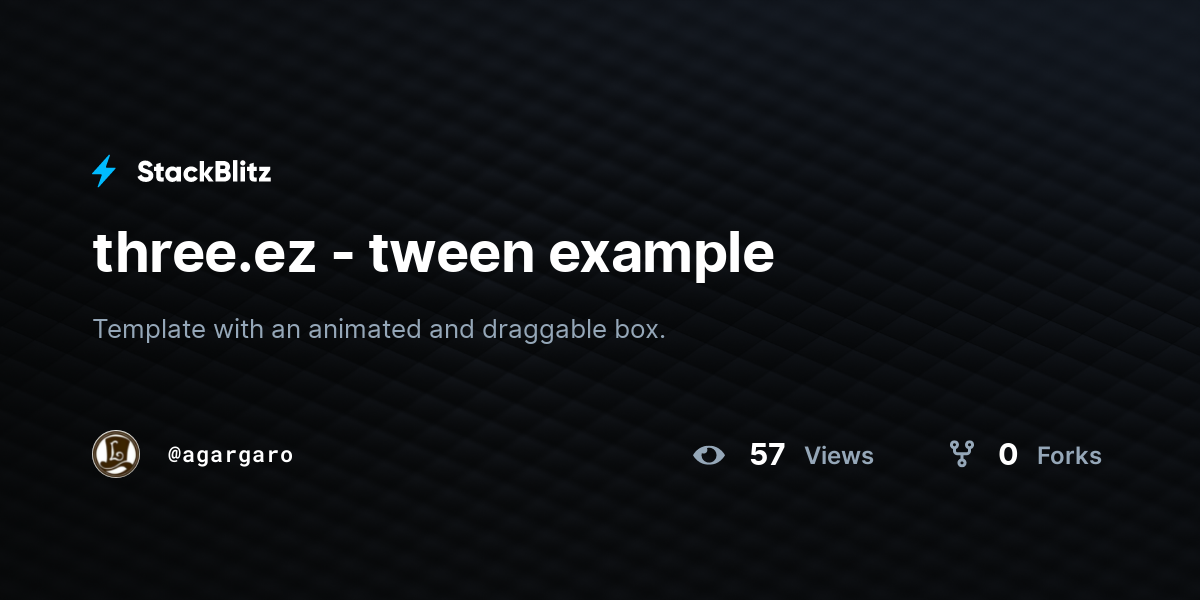 Three Ez Tween Example Stackblitz