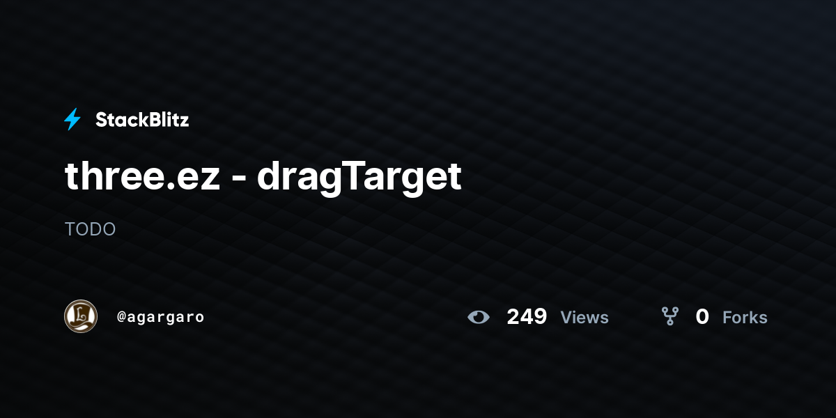 three.ez - dragTarget - StackBlitz