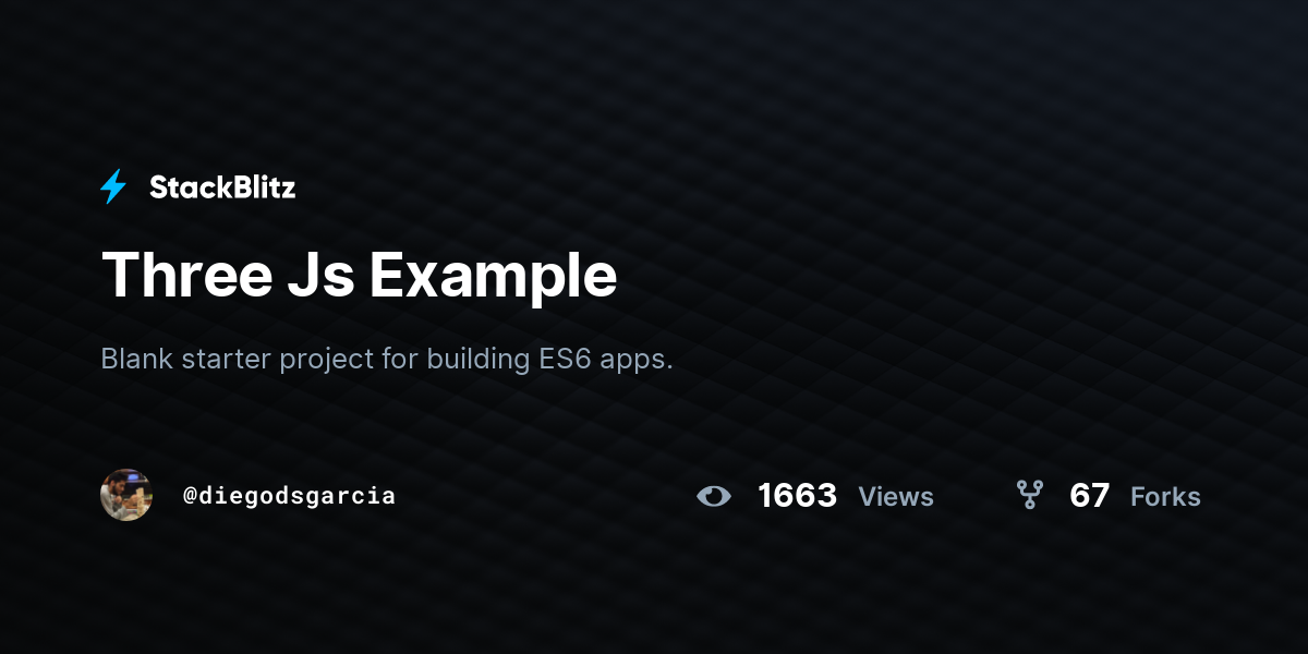 Three Js Example - StackBlitz