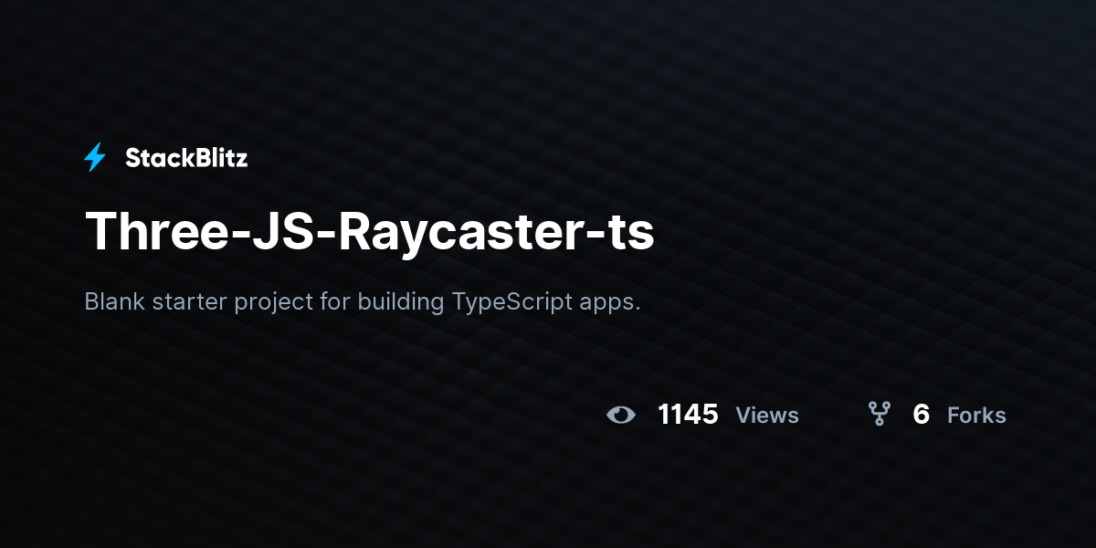 Three-JS-Raycaster-ts - StackBlitz
