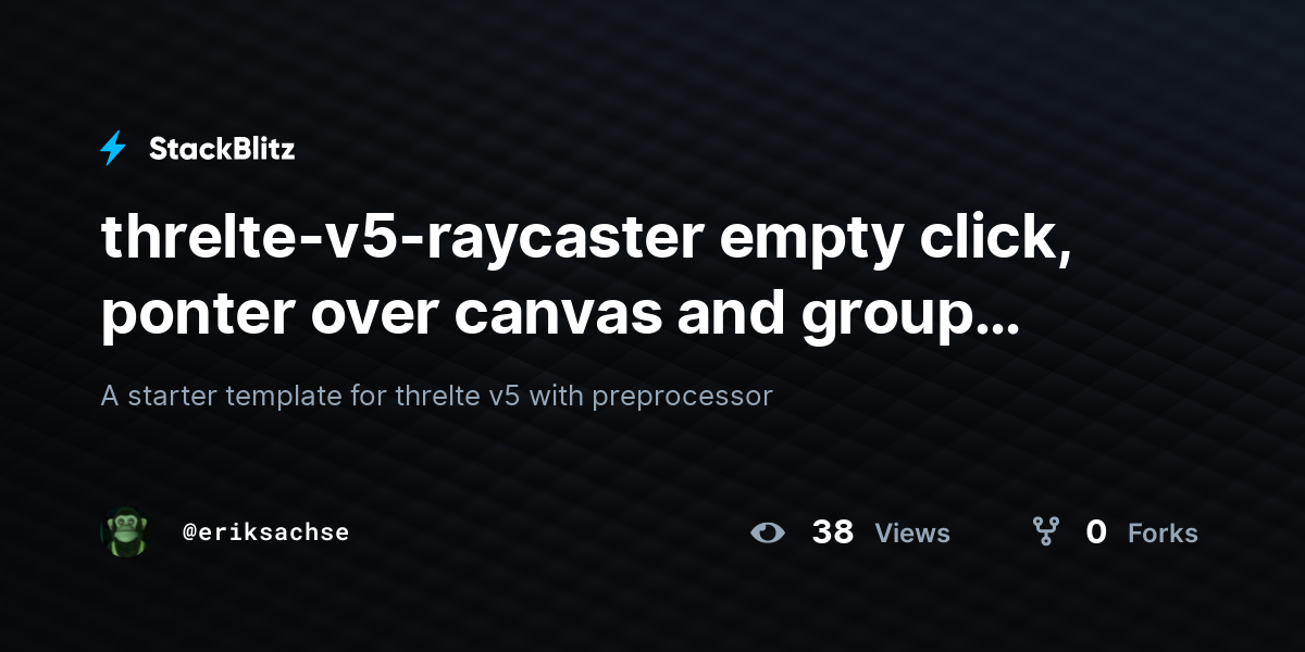 threlte-v5-raycaster empty click, ponter over canvas and group click - StackBlitz