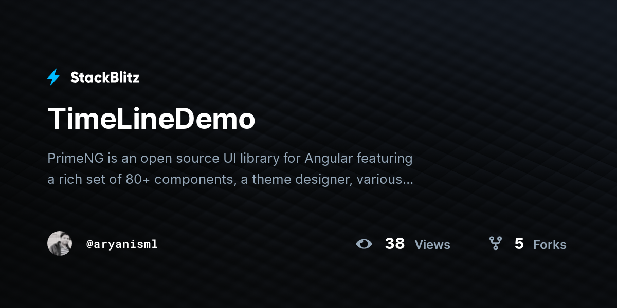 TimeLineDemo - StackBlitz