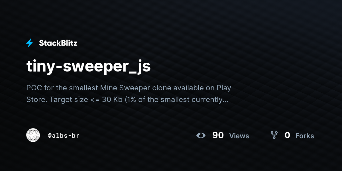 tiny-sweeper_js - StackBlitz
