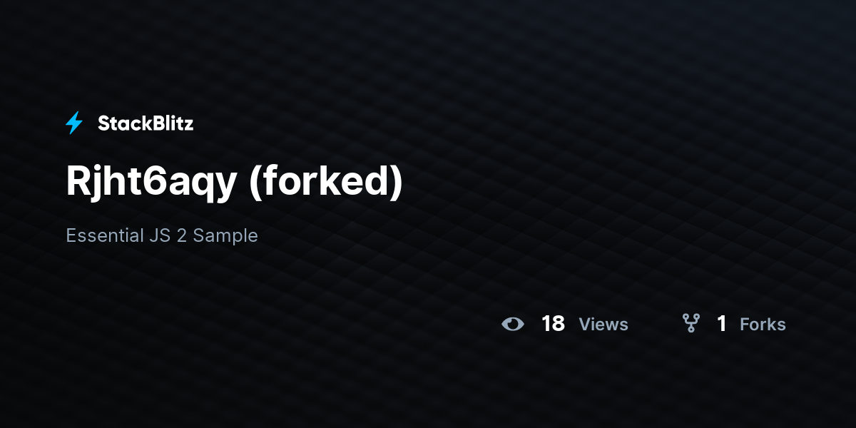 Rjht6aqy (forked) - StackBlitz