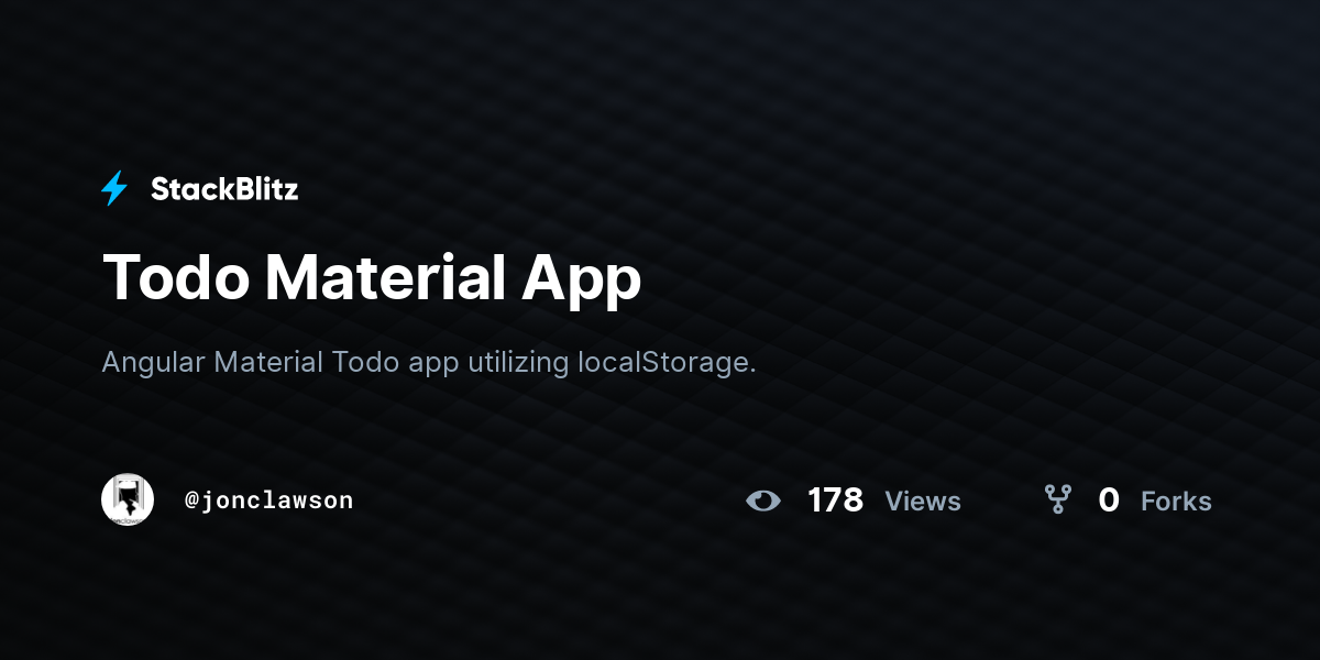 Todo Material App - StackBlitz Todo Material App - StackBlitz