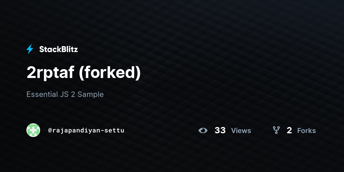 2rptaf (forked) - StackBlitz