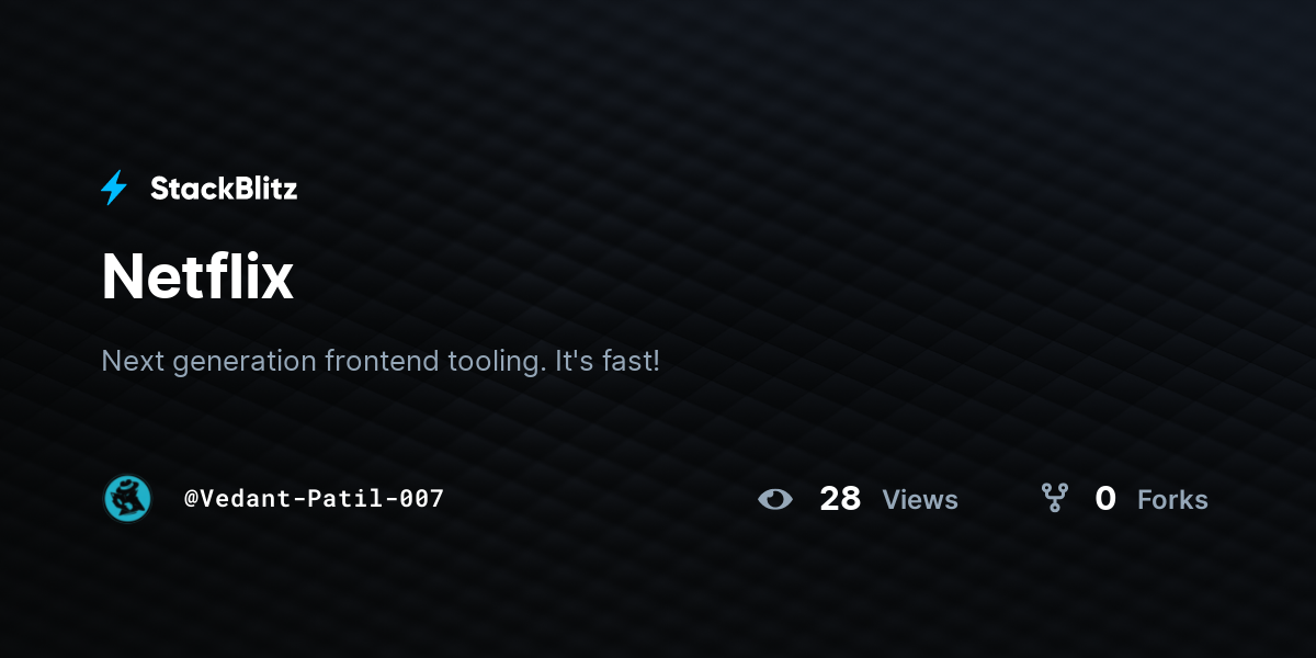 Netflix - StackBlitz
