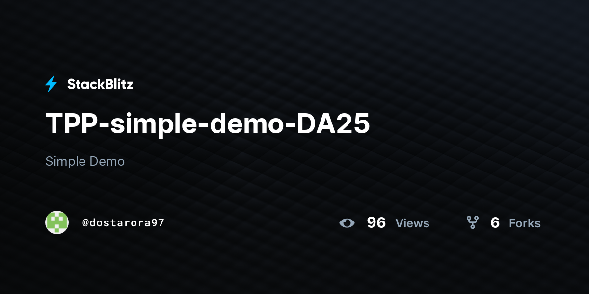 TPP-simple-demo-DA25 - StackBlitz