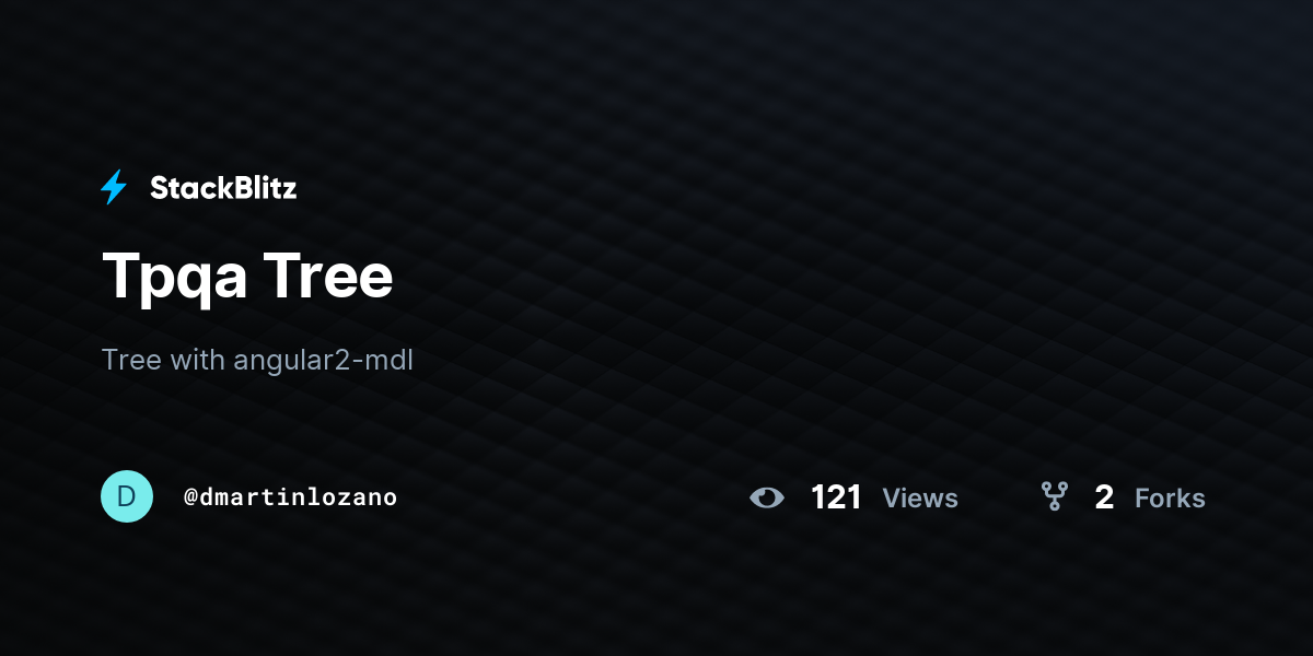 Tpqa Tree - StackBlitz