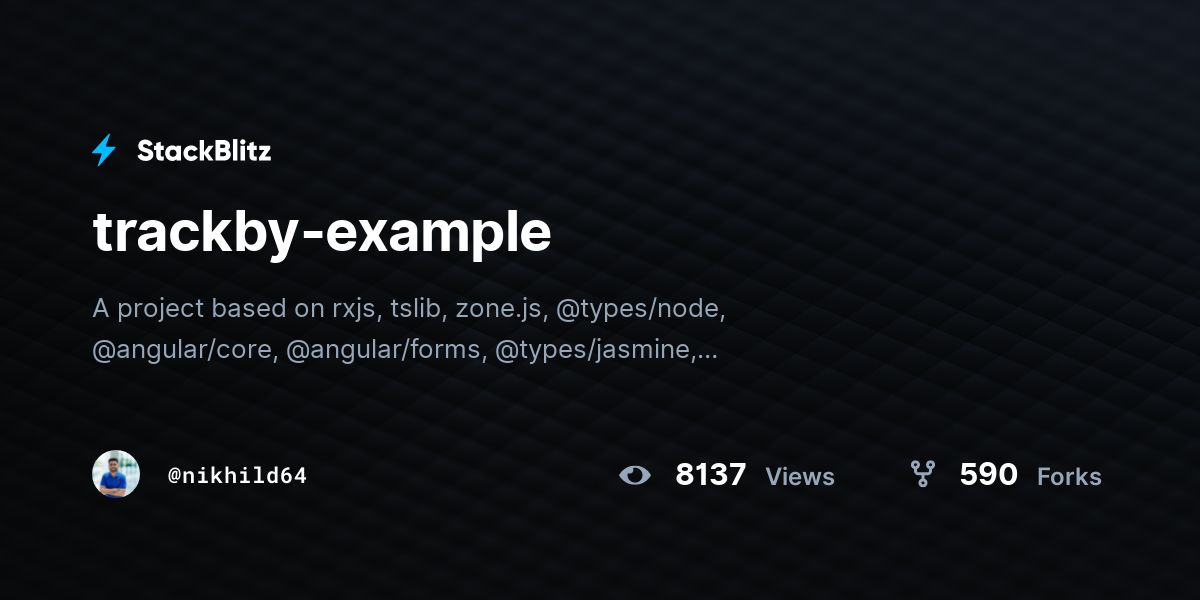 trackby-example - StackBlitz