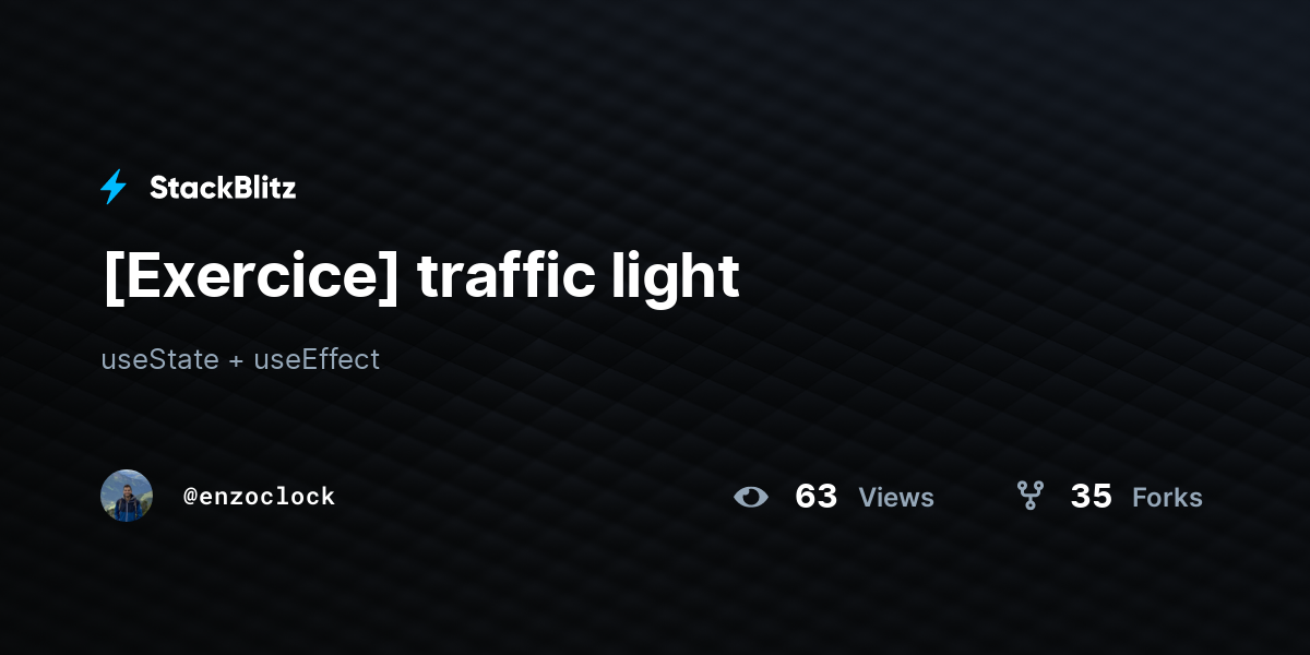 [Exercice] traffic light - StackBlitz