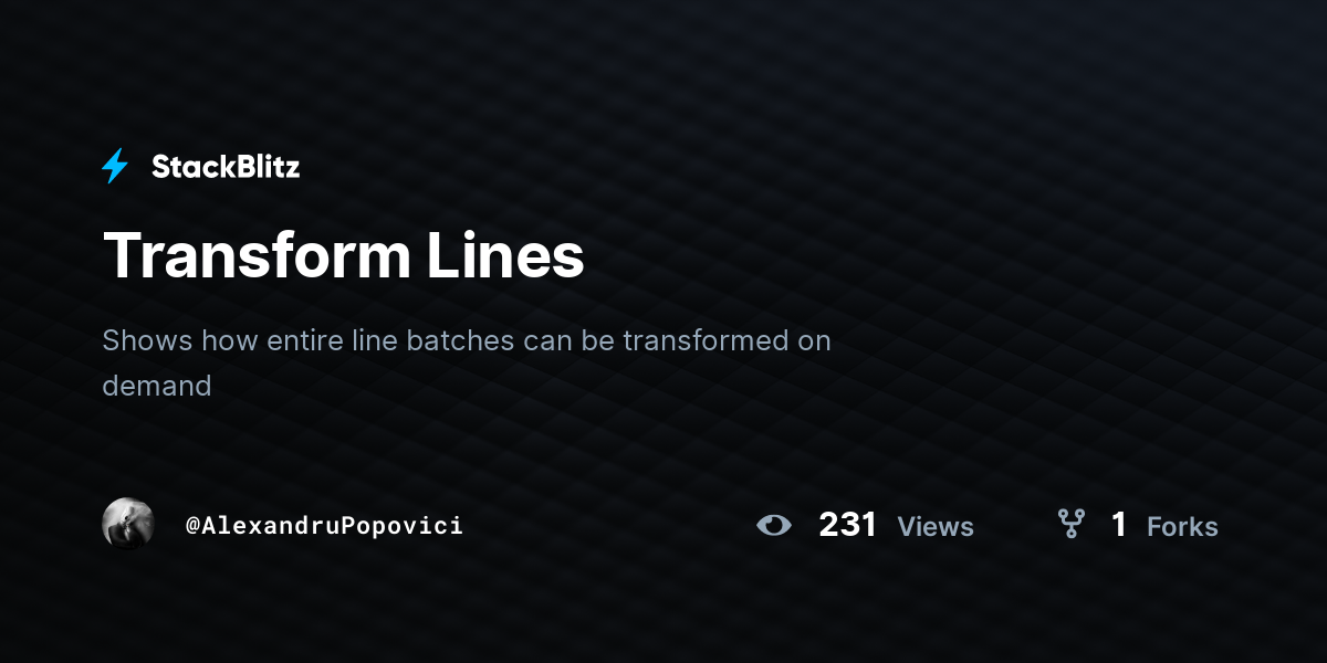 Transform Lines - StackBlitz