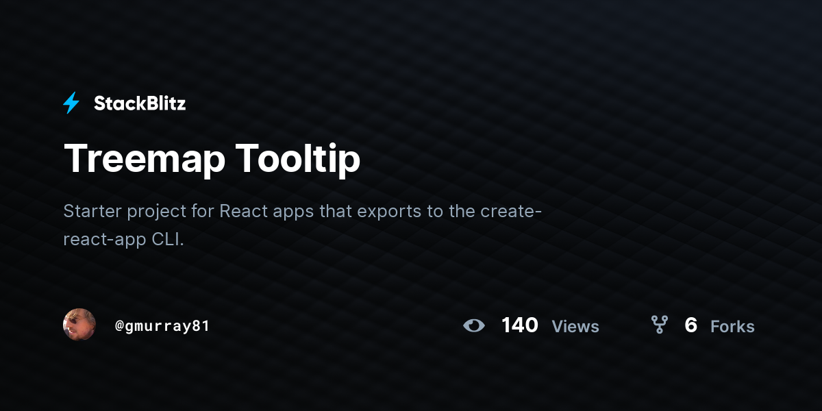 Treemap Tooltip - StackBlitz