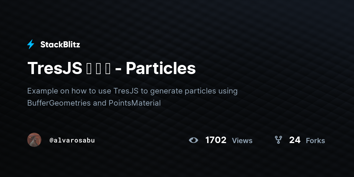 TresJS - Particles - StackBlitz