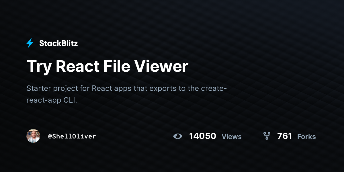 Try React File Viewer - StackBlitz