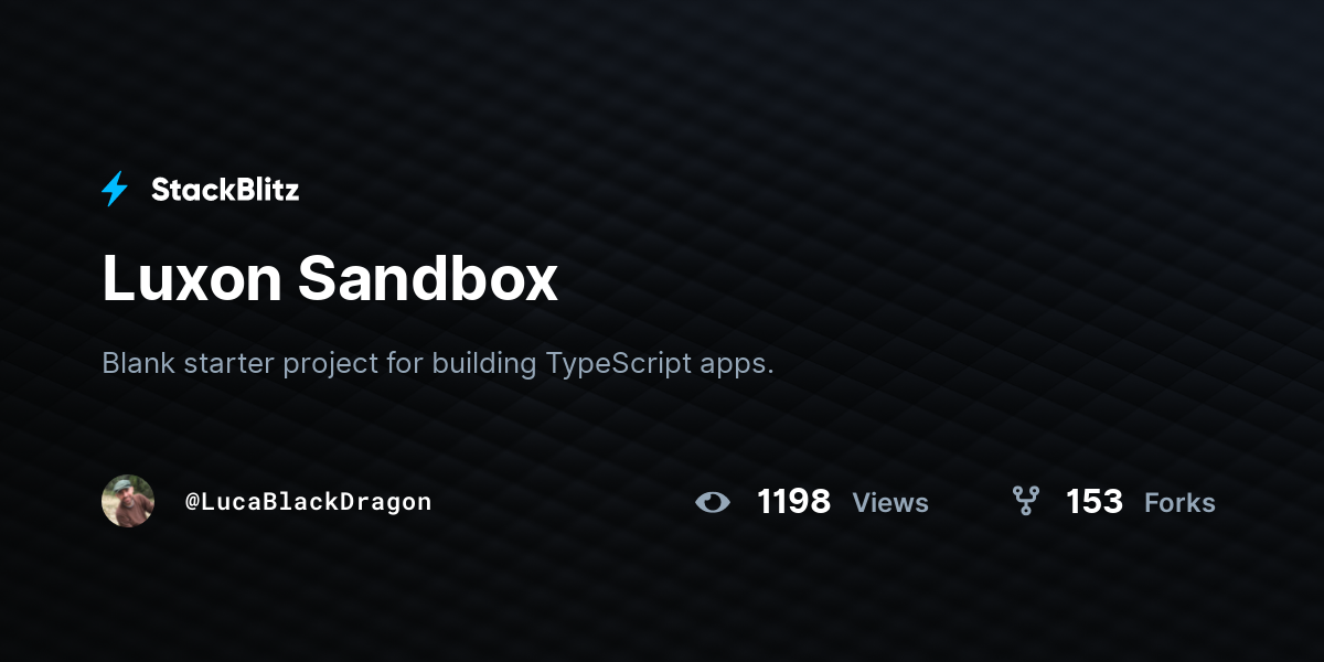 Luxon Sandbox - StackBlitz