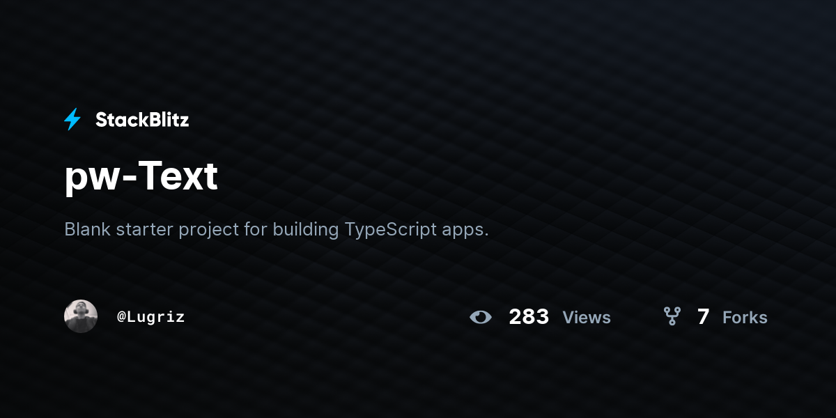 pw-Text - StackBlitz