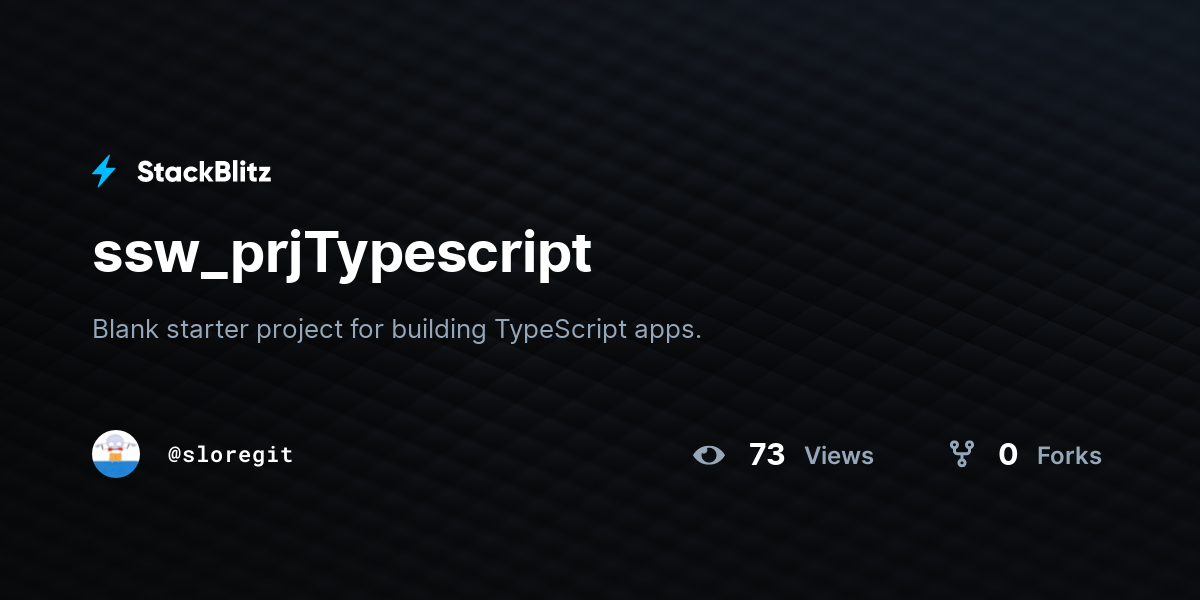 ssw_prjTypescript - StackBlitz
