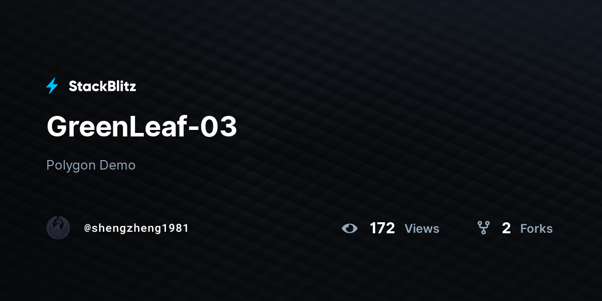 GreenLeaf-03 - StackBlitz