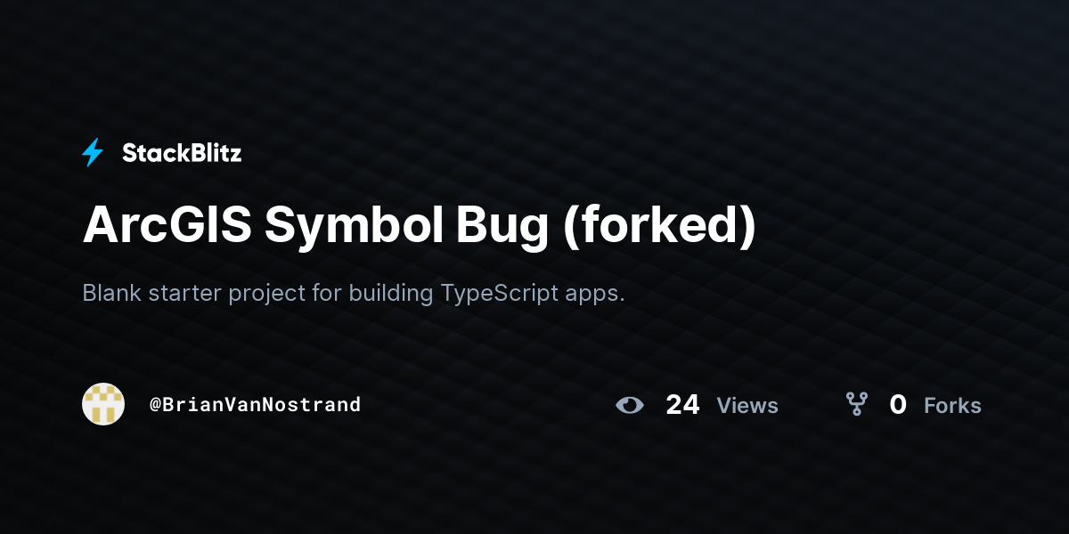 ArcGIS Symbol Bug (forked) - StackBlitz ArcGIS Symbol Bug (forked) - StackBlitz