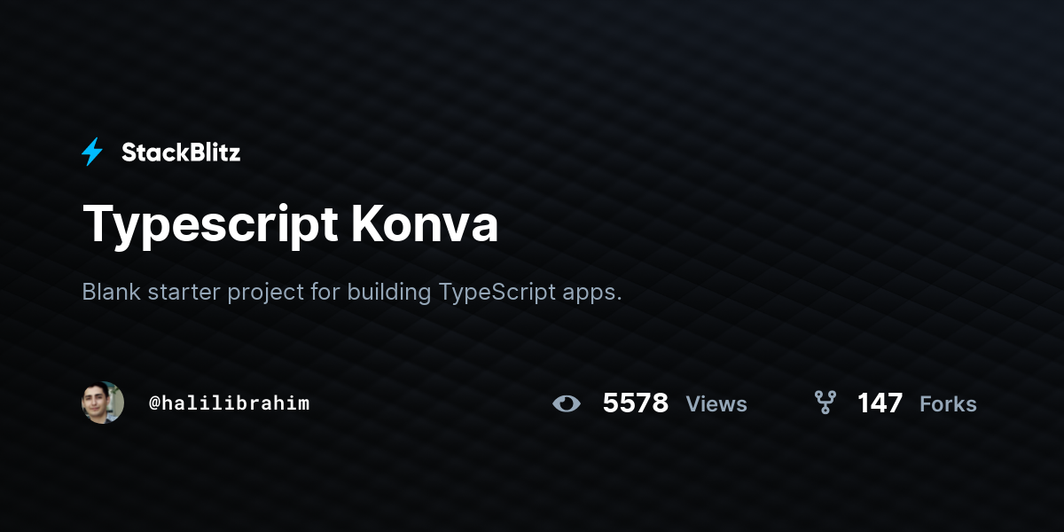 Typescript Konva - StackBlitz