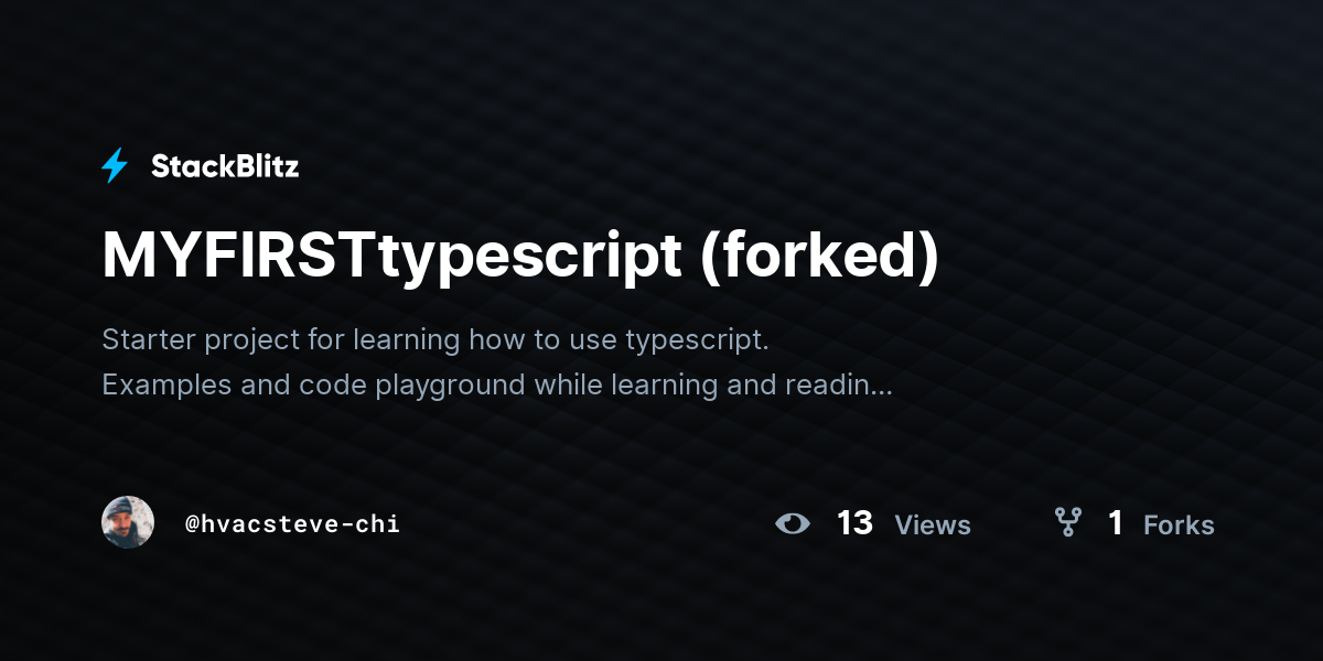 MYFIRSTtypescript (forked) - StackBlitz MYFIRSTtypescript (forked) - StackBlitz