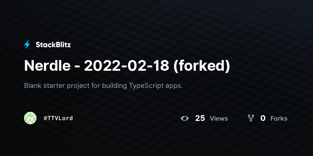 Nerdle - 2022-02-18 (forked) - StackBlitz