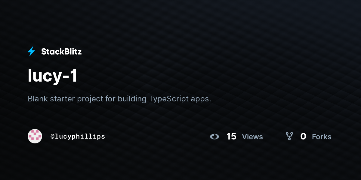 lucy-1 - StackBlitz