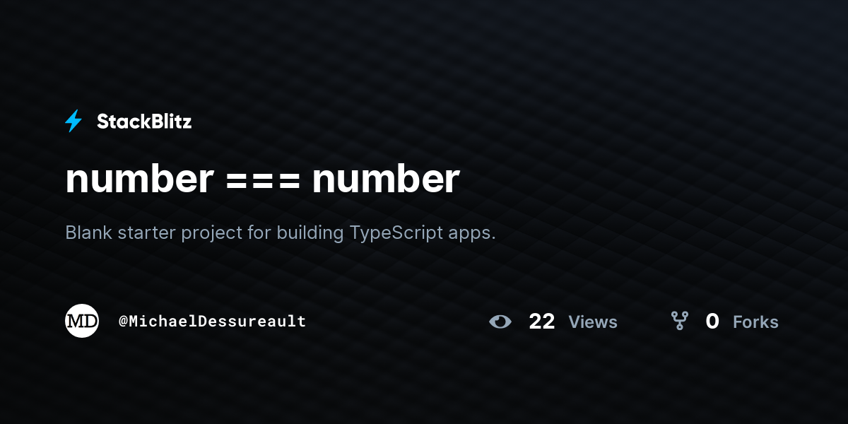 number === number - StackBlitz