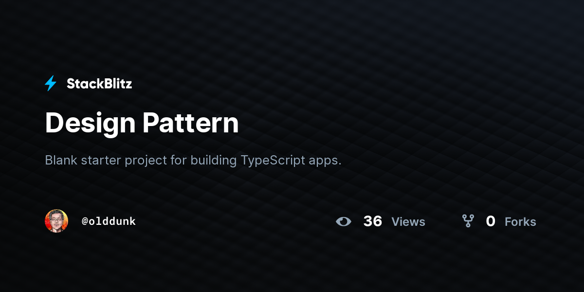 Design Pattern - StackBlitz