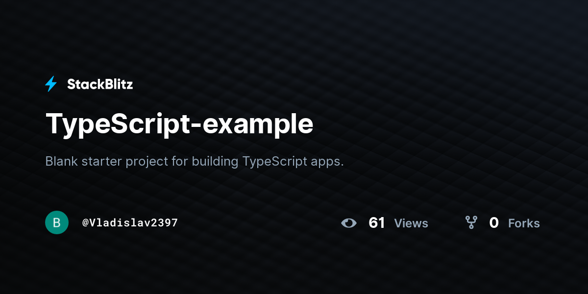 TypeScript-example - StackBlitz