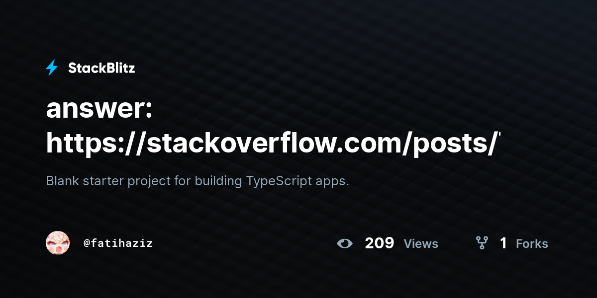 answer: https://stackoverflow.com/posts/75663044 - StackBlitz