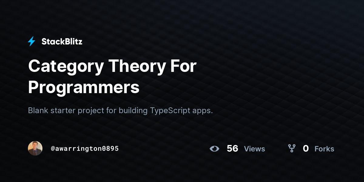 Category Theory For Programmers - StackBlitz