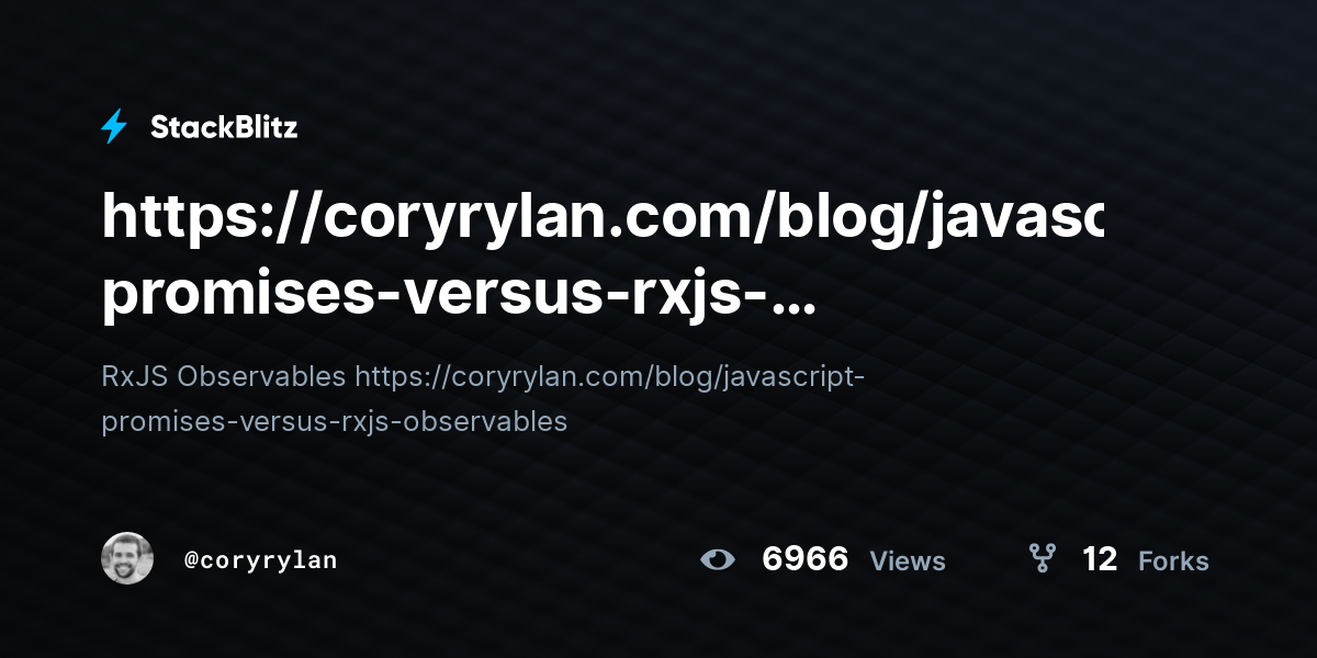 https://coryrylan.com/blog/javascript-promises-versus-rxjs-observables ...